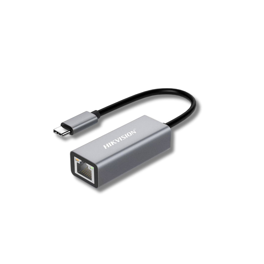 Adaptador USB Hikvision HS-HUB-U2R | Rj45 Gigabit | Conector USB Type-C - Comercializadora Miwen